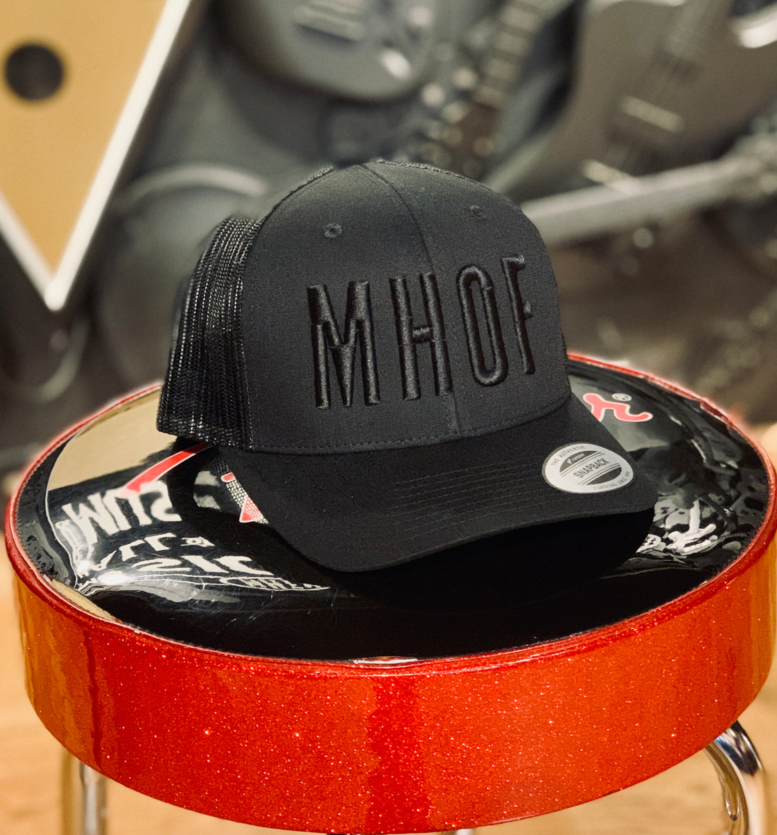 Black Puff MHOF Hat – The Musicians Hall of Fame